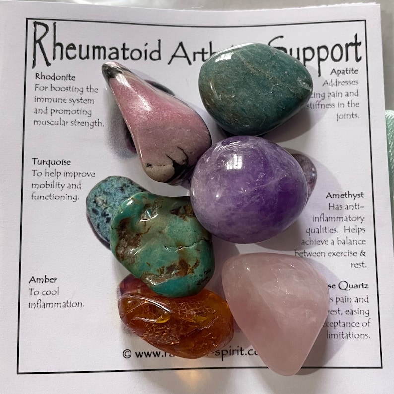 Rheumatoid Arthritis Crystal Support Set - Etsy