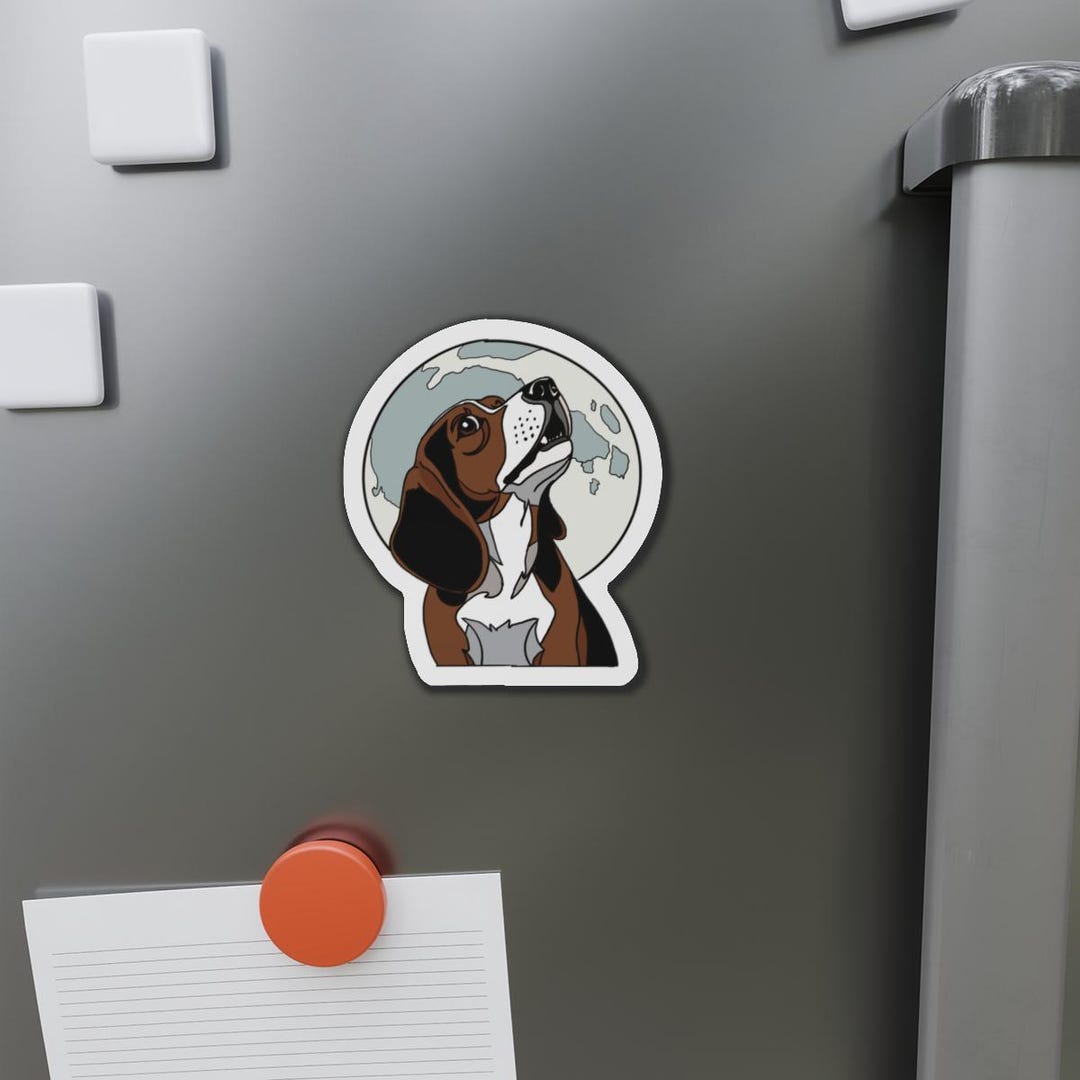 Beagle Collection: Howling at the Moon (die-cut Magnets) - Etsy