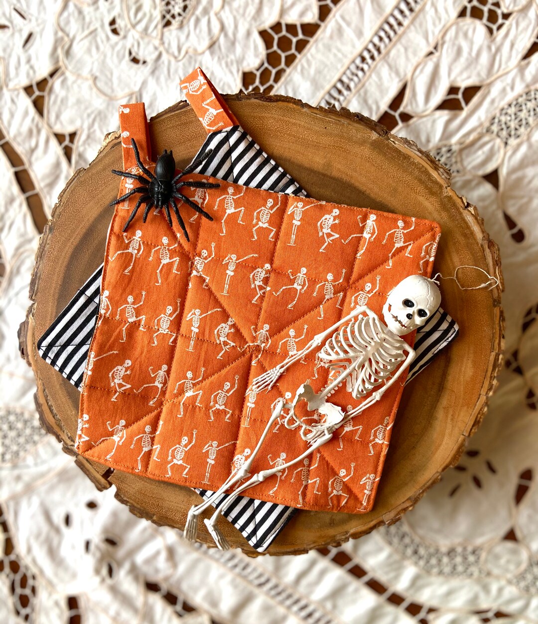 Dancing Skeleton Pot Holders - Etsy