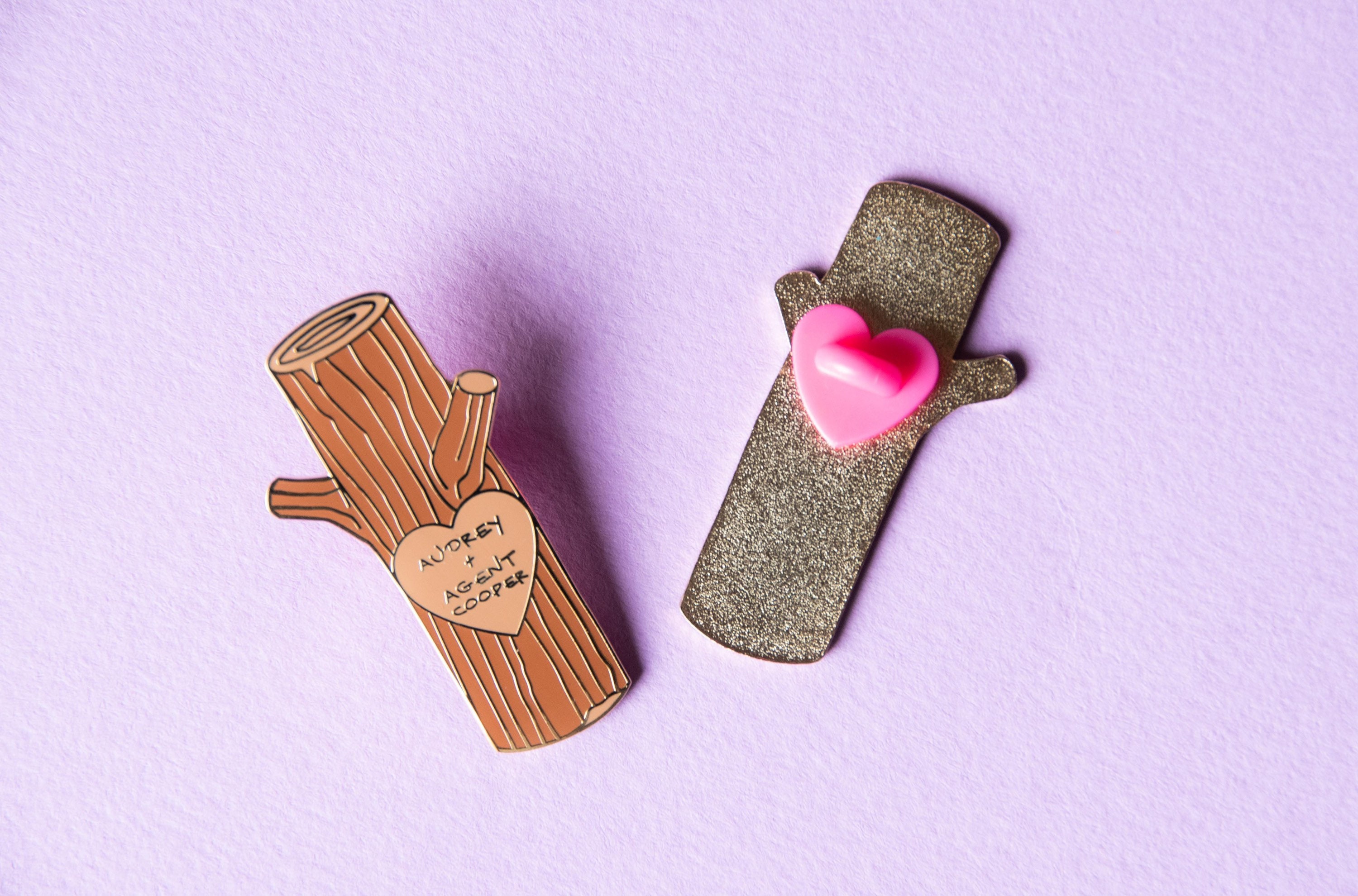 Audreycooper Log Pin | Etsy