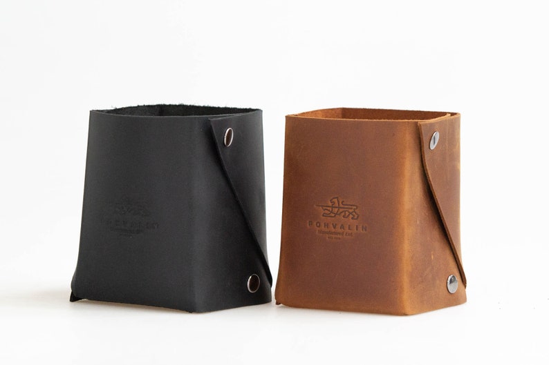 Leather Pencil Cup Personalized - Etsy