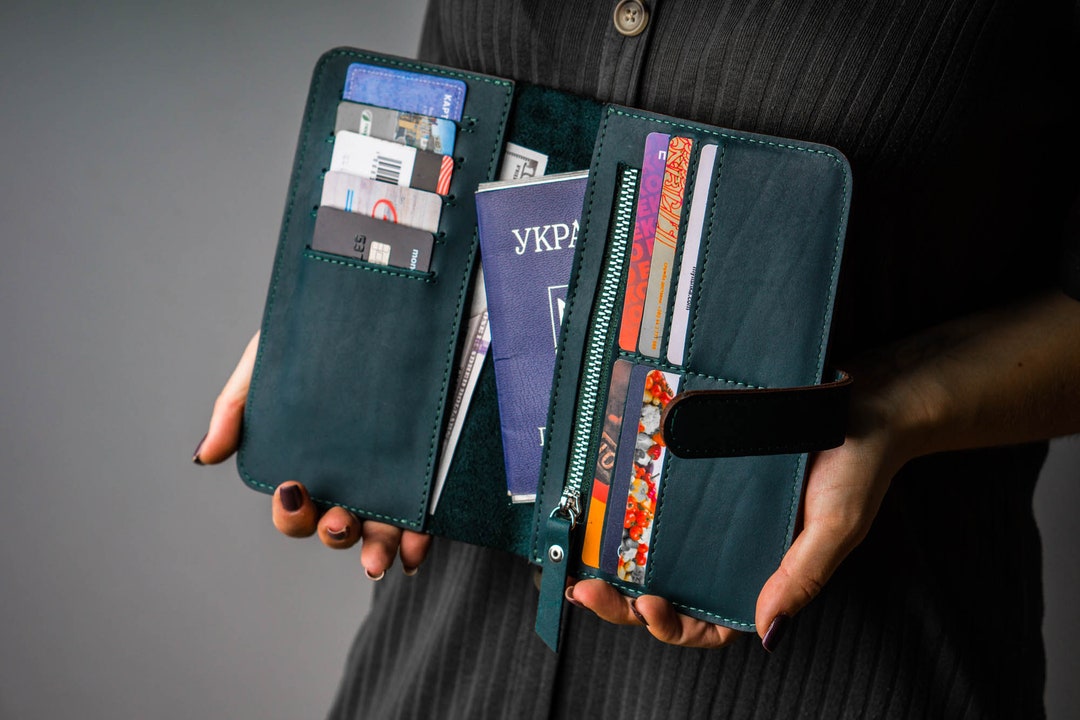 Trawel Wallet Leather Passport Wallet for Womens and Mens - Etsy