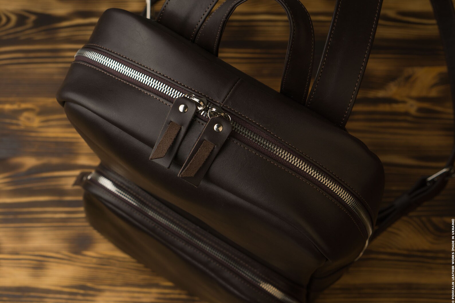 Leather Backpack Men for Laptop Personalized Black City | Etsy