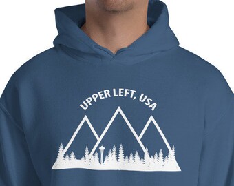 Upper Left Hoodie - Etsy