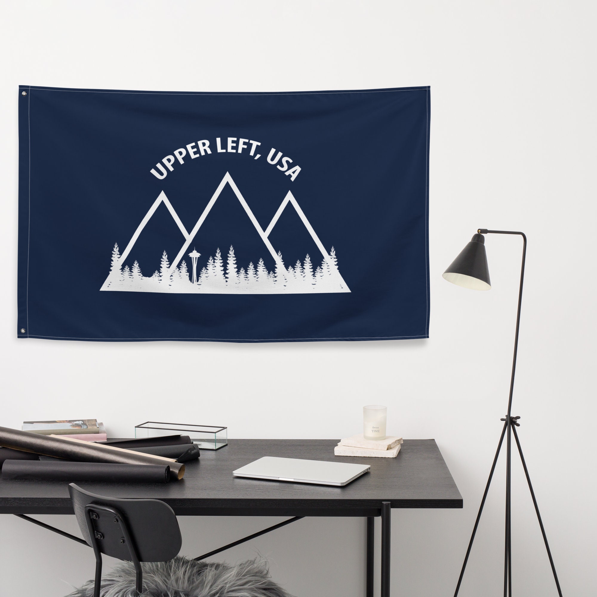 Upper Left USA Flag - Navy - Etsy