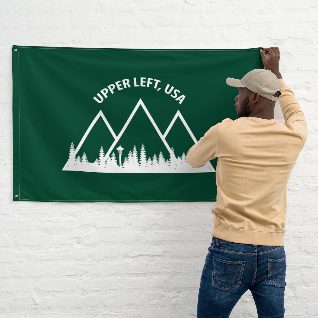 Upper Left USA Flag - British Racing Green - Etsy