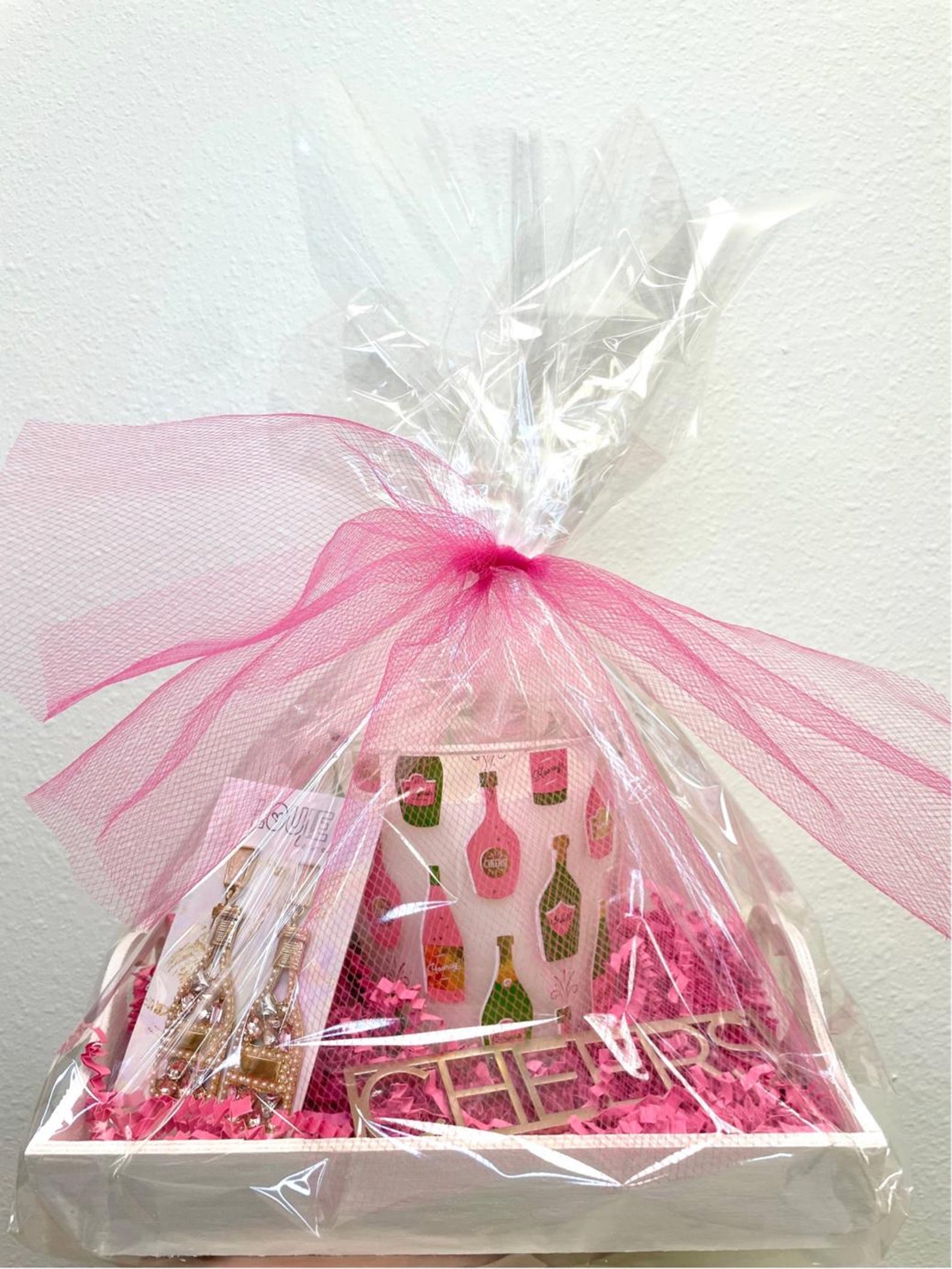 Wood Gift Set Bottom Tray Great for Appreciation Gifts, Table Top Tier ...