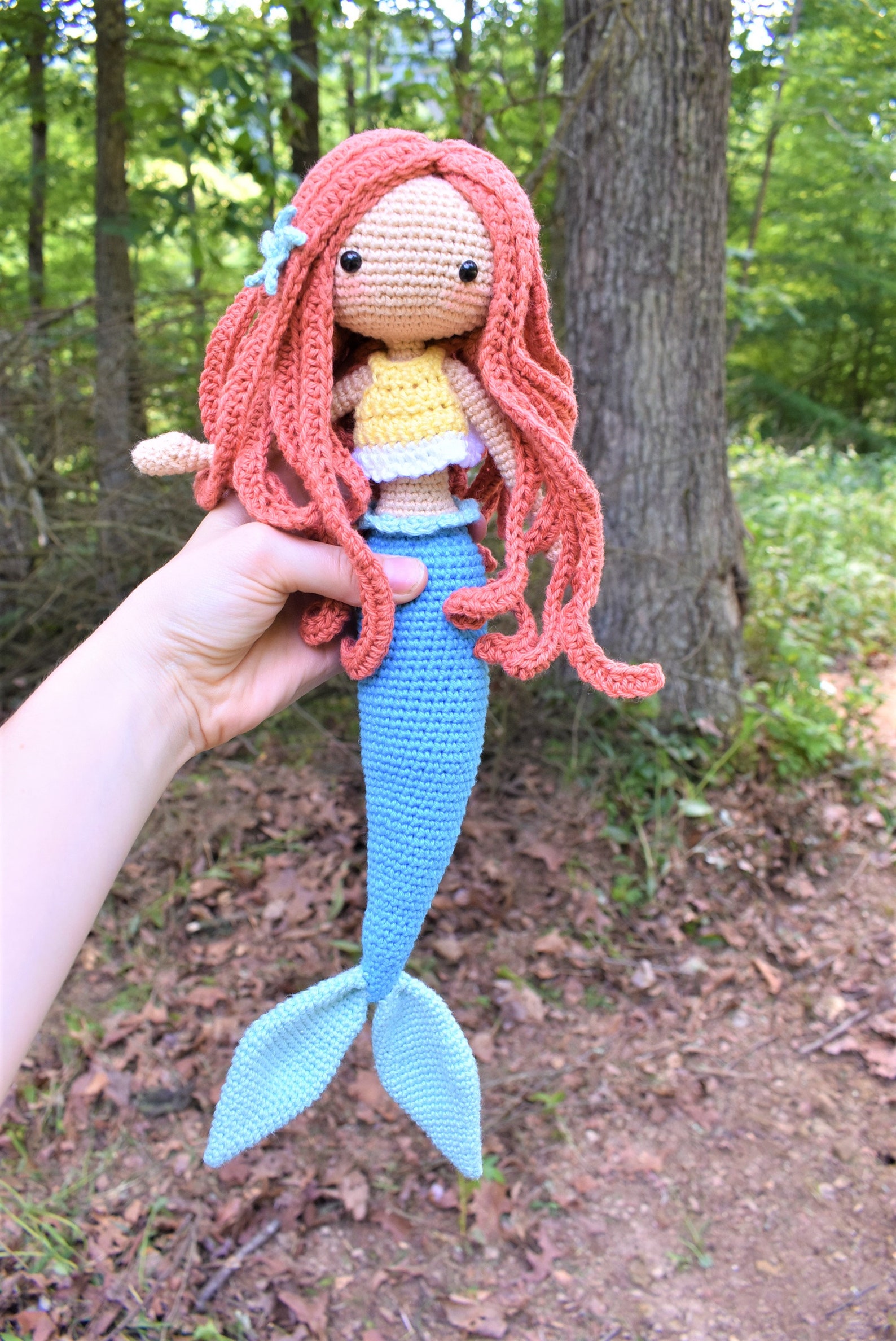 Marci the Mermaid Crochet Doll Pattern / Amigurumi / Photo | Etsy