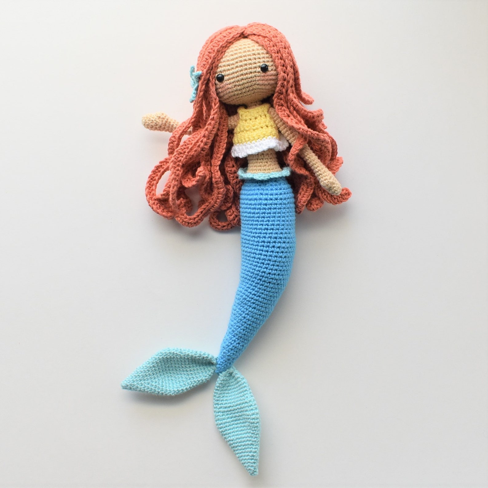 Marci the Mermaid Crochet Doll Pattern / Amigurumi / Photo | Etsy