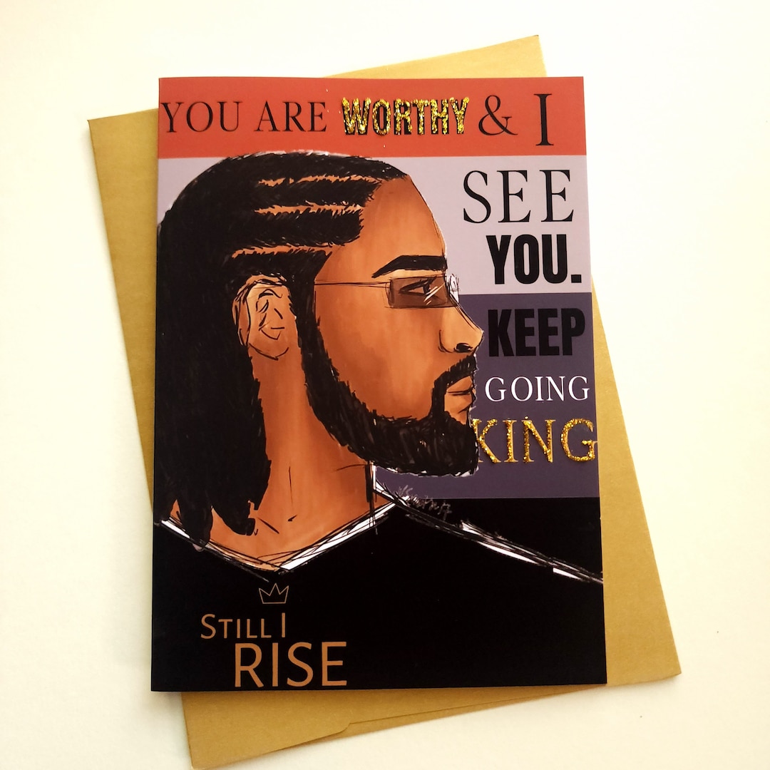 You Are Worthy- Man Empowerment Card - Etsy
