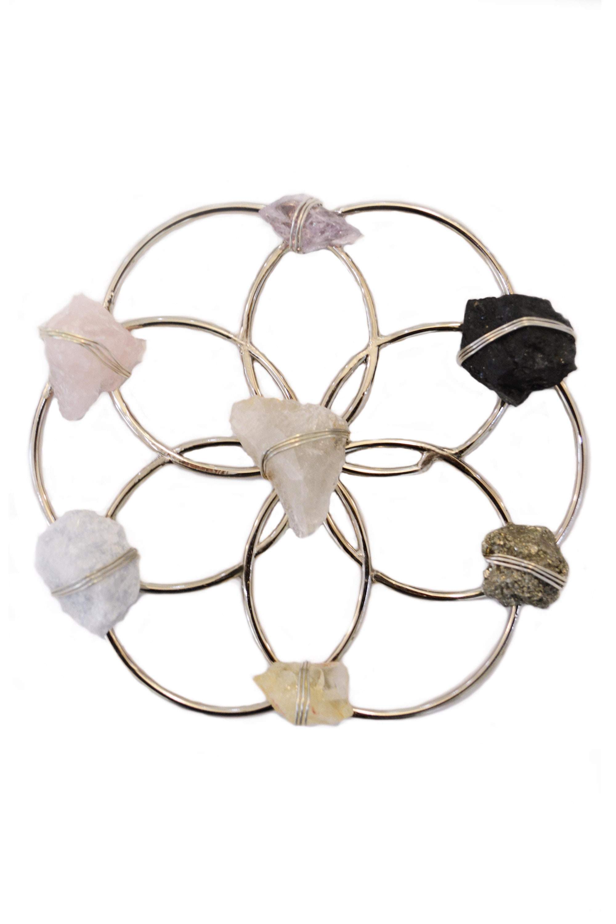 Small Flower of Life Healing Crystal Grid- Ariana Ost - Etsy