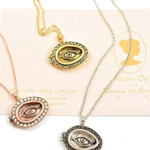 Healing Stones and Crystals-the Third Eye Locket and Pendant Necklace ...