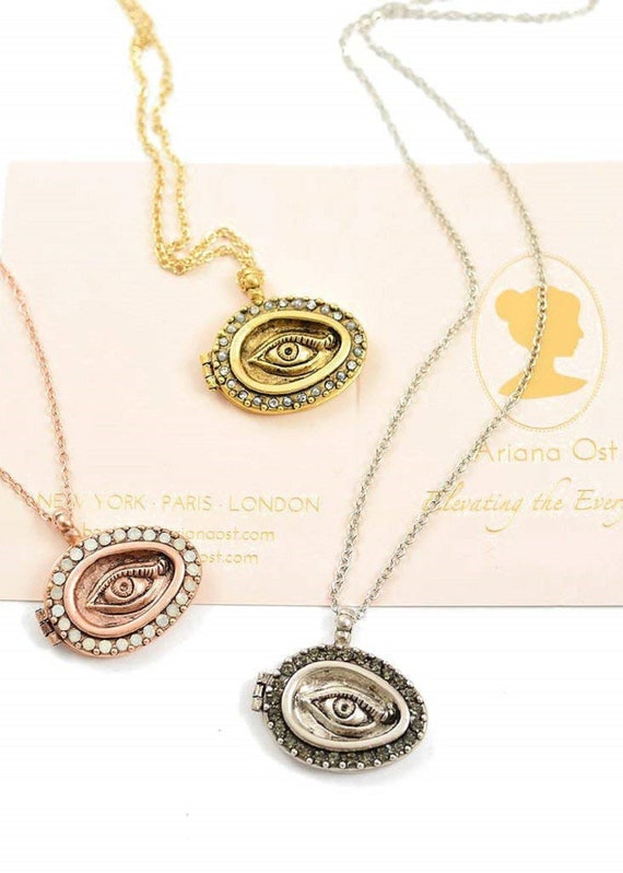 Healing Stones and Crystals-the Third Eye Locket and Pendant | Etsy