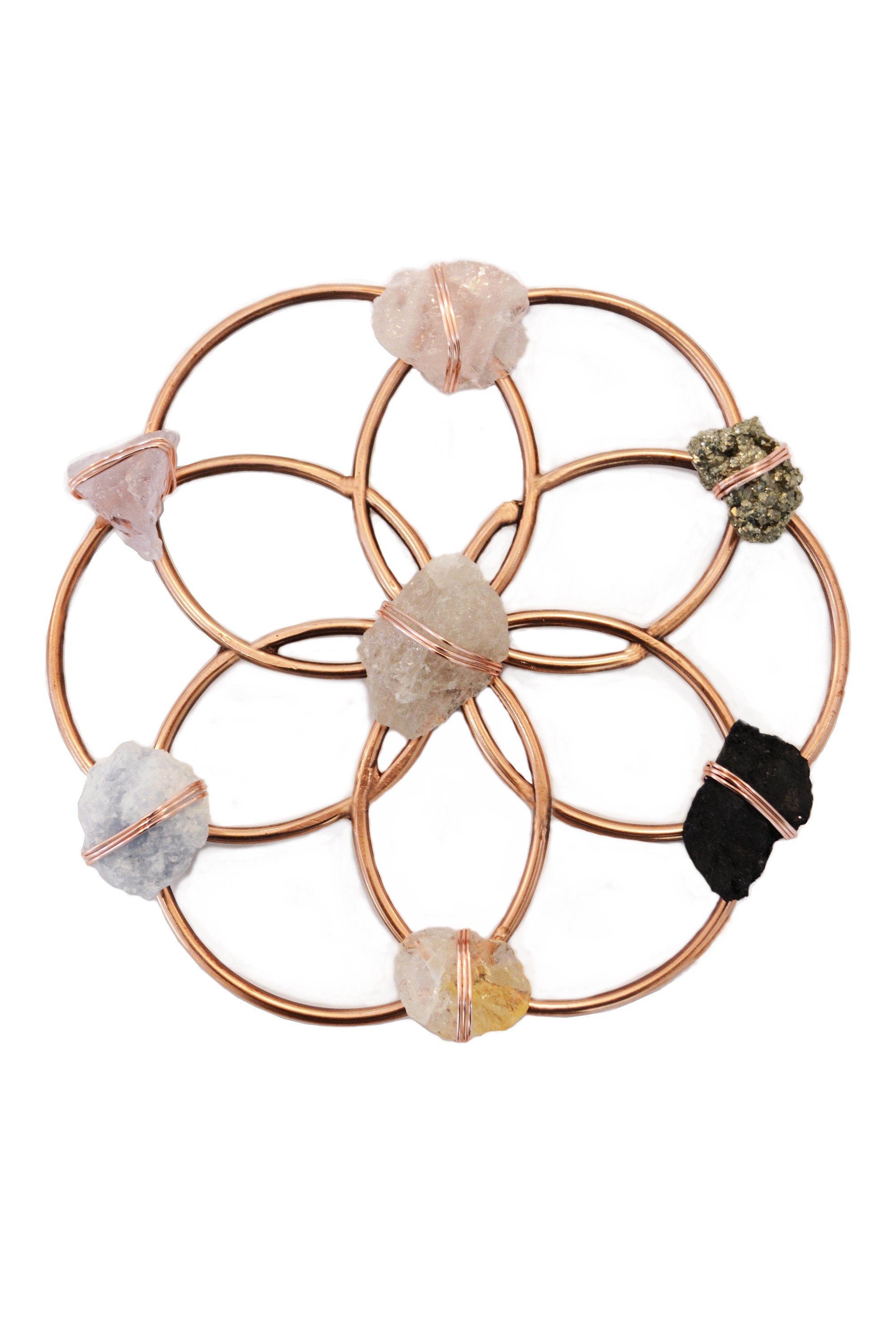 Small Flower of Life Healing Crystal Grid- Ariana Ost - Etsy