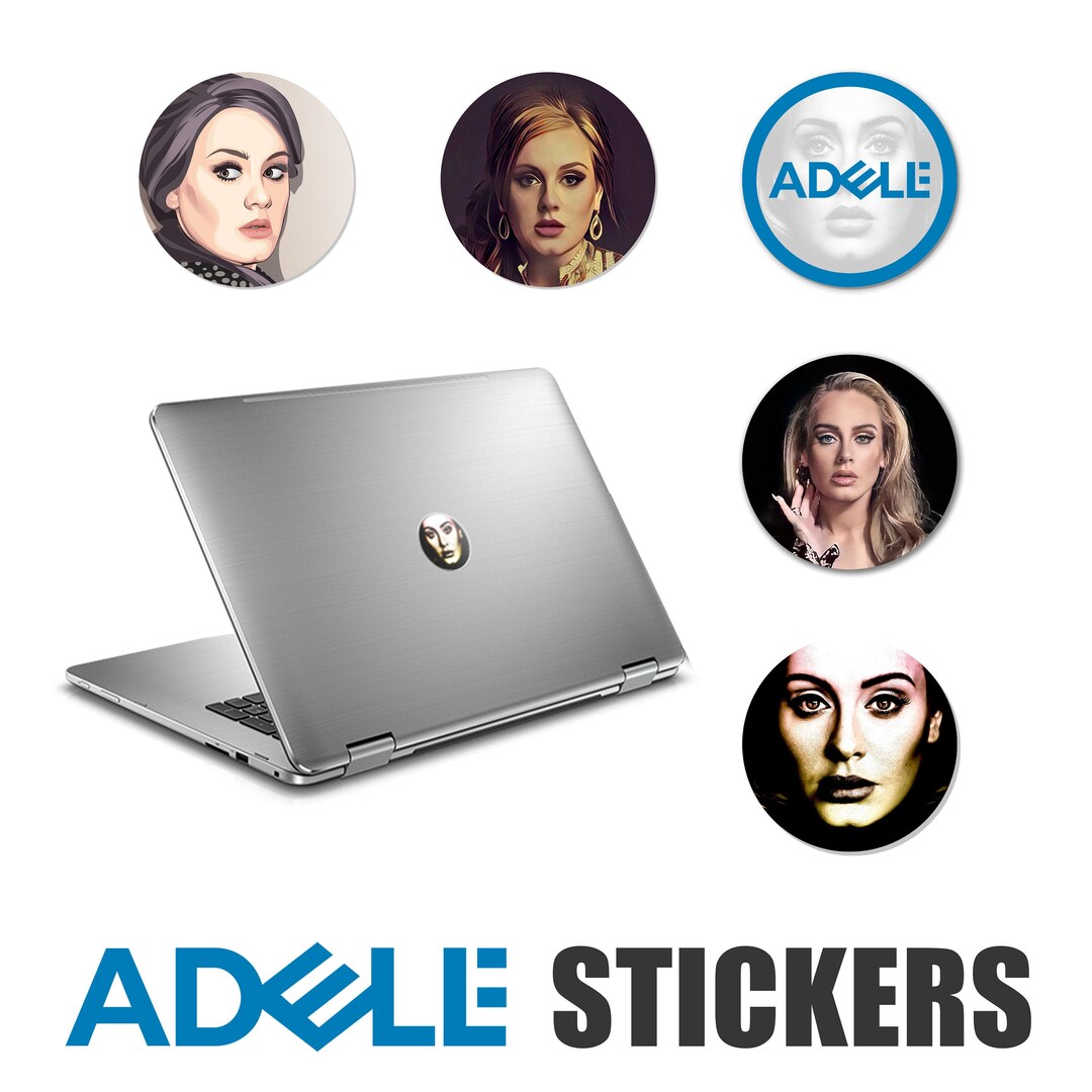 Adele Dell Laptop Computer Sticker Pun - Five (5) Glossy High Quality Stickers - Adelle Dell ...