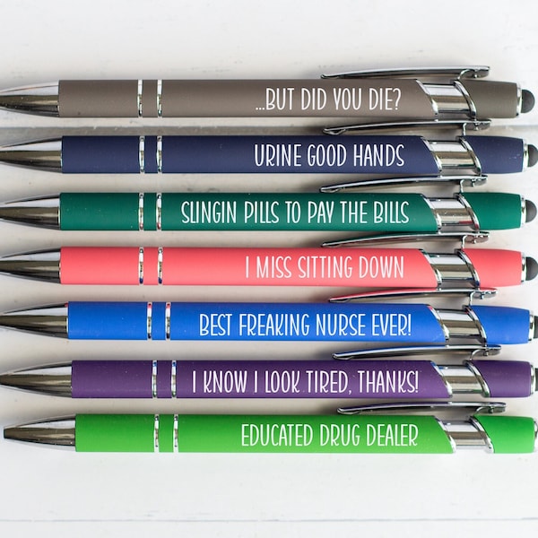 Pens With Nurse Sayings - Etsy