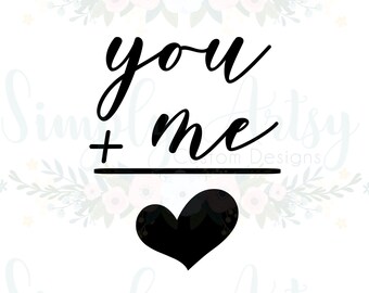 Me Plus You Equals - Etsy