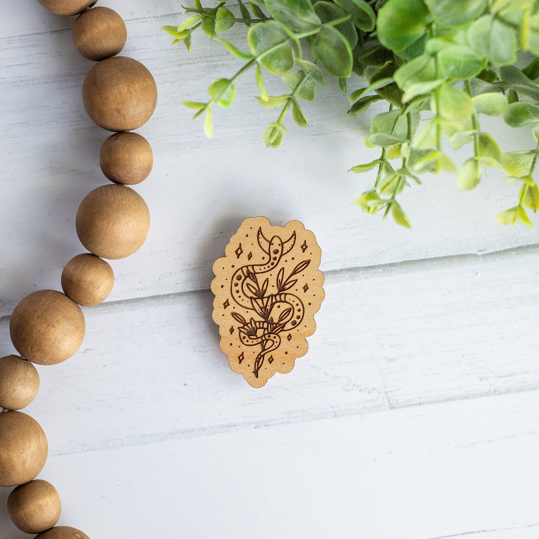 Snake Wooden Magnets, Mystical Snake Magnet, Kitchen Magnet ...