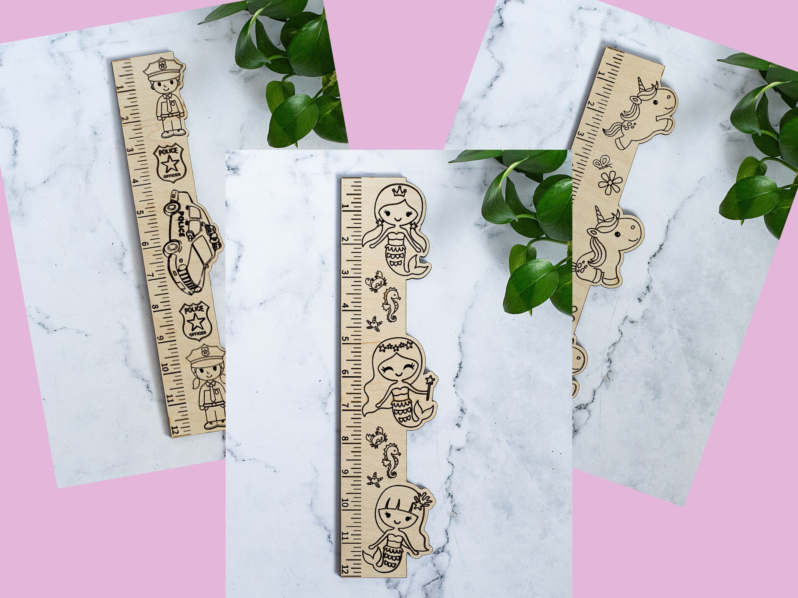 Ruler Bundle Laser Cut SVG File - Etsy