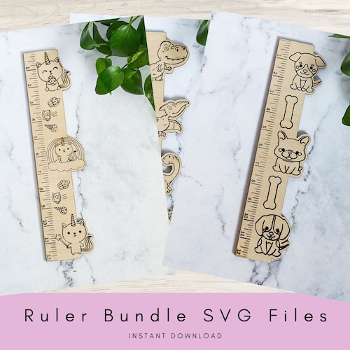 12 Ruler Svg Floral Ruler Svg Laser Cut Ruler Wooden - Etsy UK
