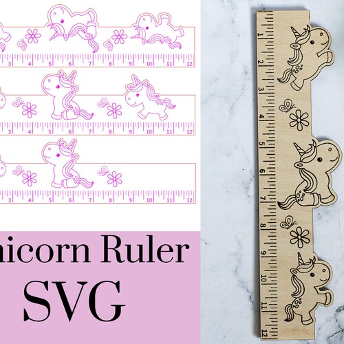 12 Ruler Svg Floral Ruler Svg Laser Cut Ruler Wooden - Etsy
