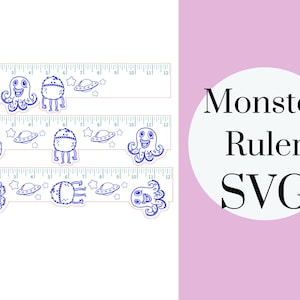 Monster Ruler Laser Cut SVG File - Etsy