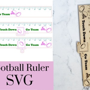 Football Ruler Laser Cut SVG File - Etsy
