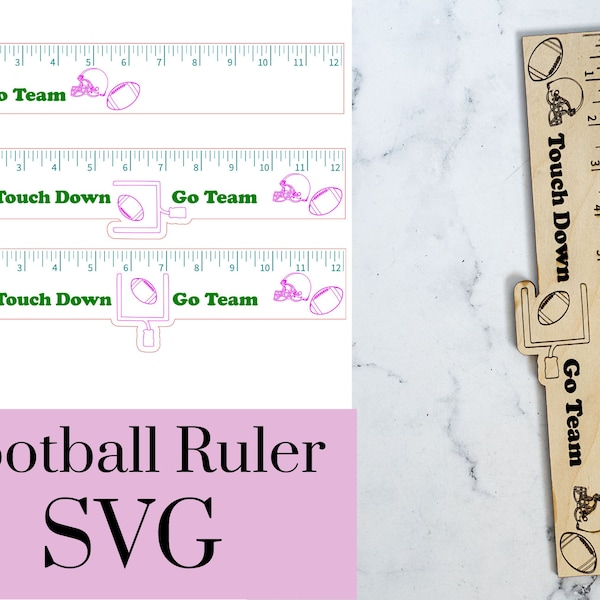 Football Ruler Svg - Etsy