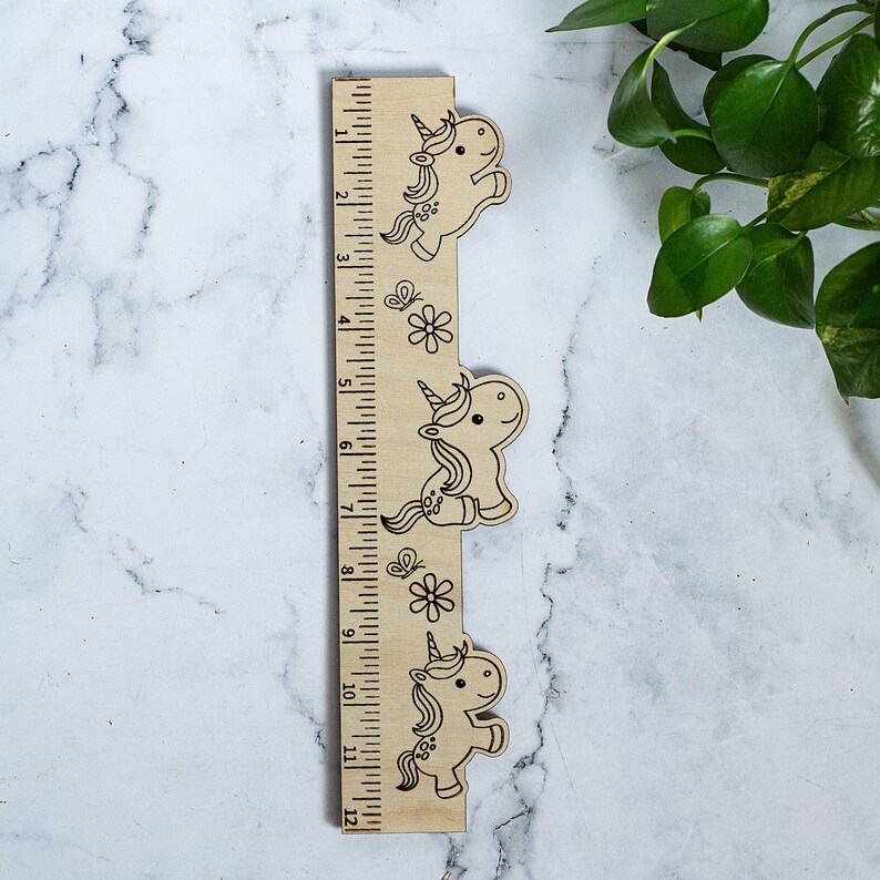 Unicorn Ruler Laser Cut SVG File - Etsy