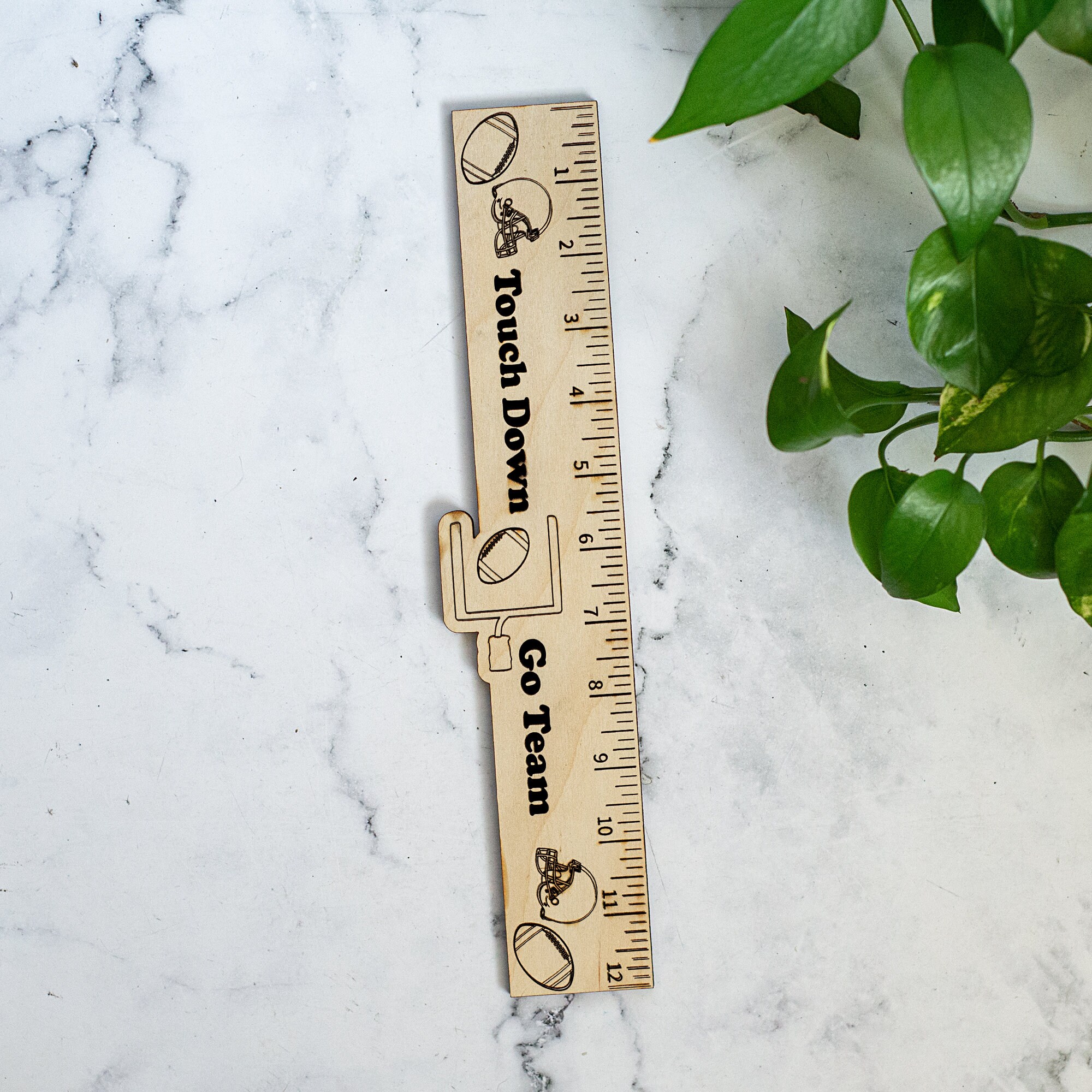 Football Ruler Laser Cut SVG File - Etsy