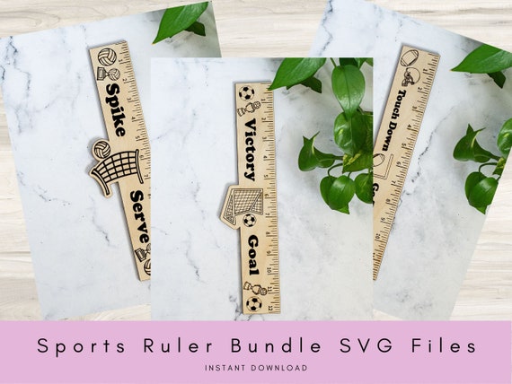 Sports Ruler Bundle Laser Cut SVG File - Etsy