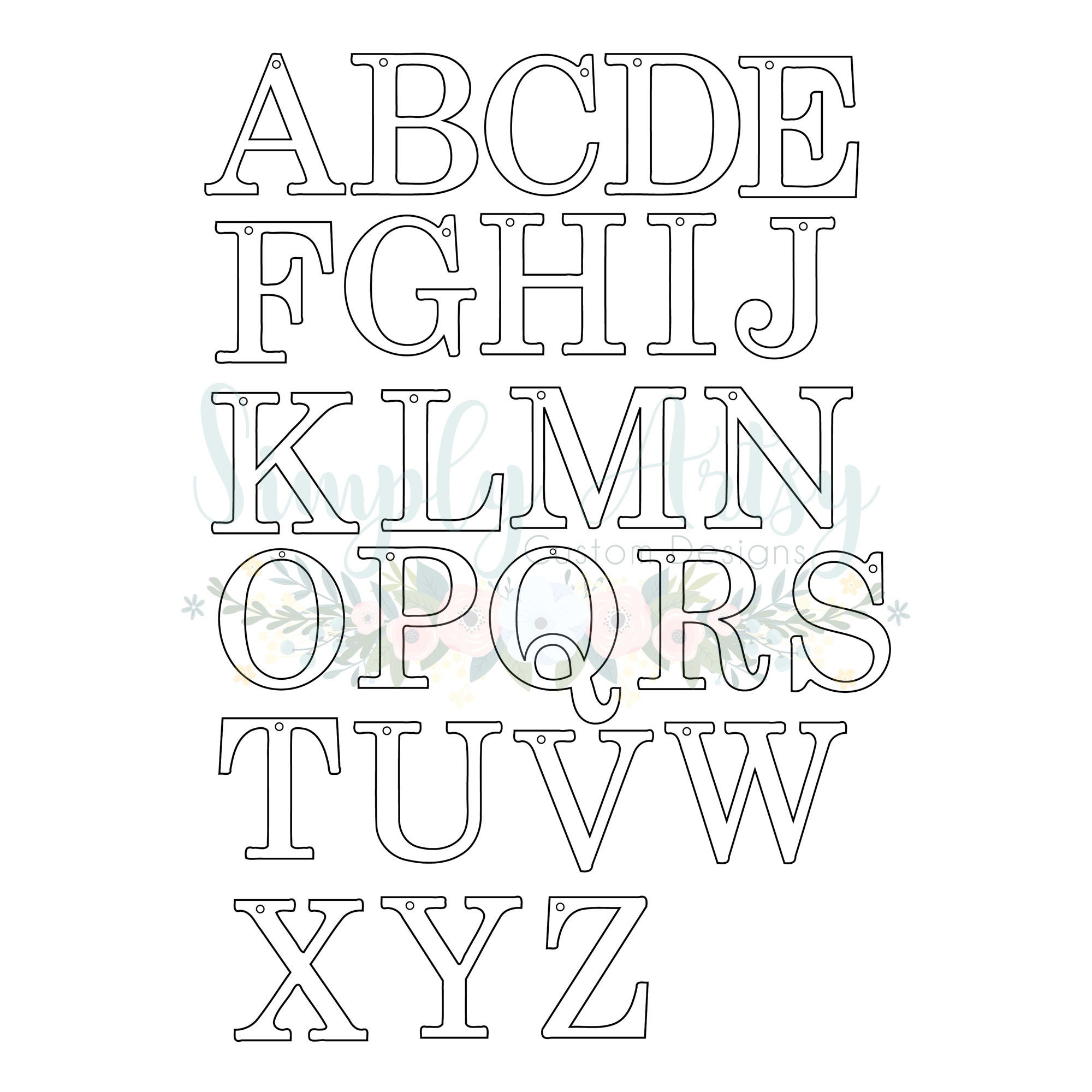 Keychain Letter SVG Laser Cut File - Etsy