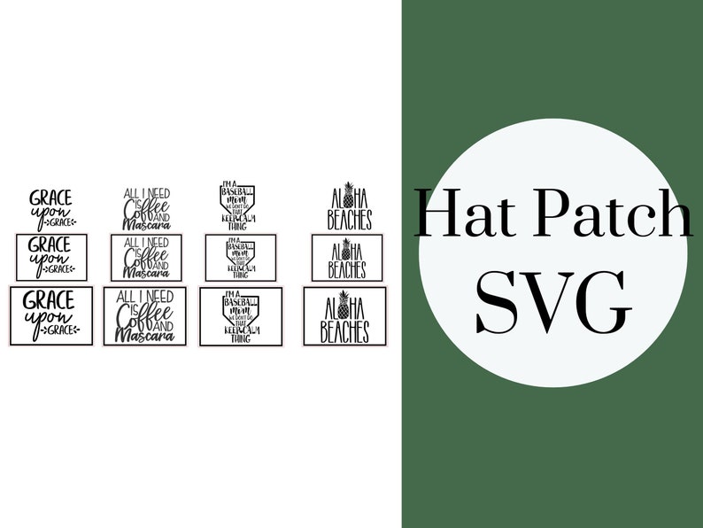 Laser Hat Patch SVG Designs: Faux Stitching (digital Download) - Etsy