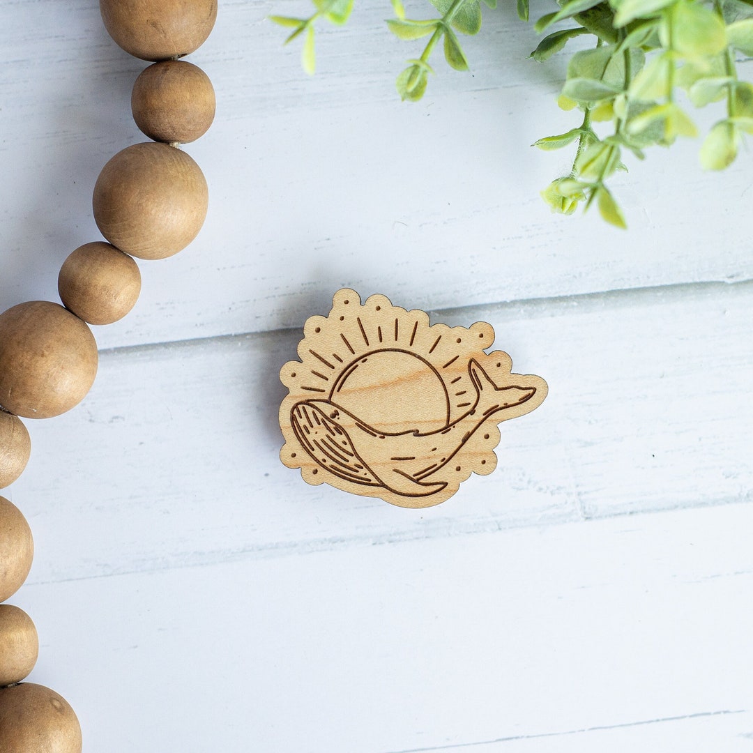 Whale Wooden Magnets, Sea Life Magnet, Nautical Art, Refrigerator ...