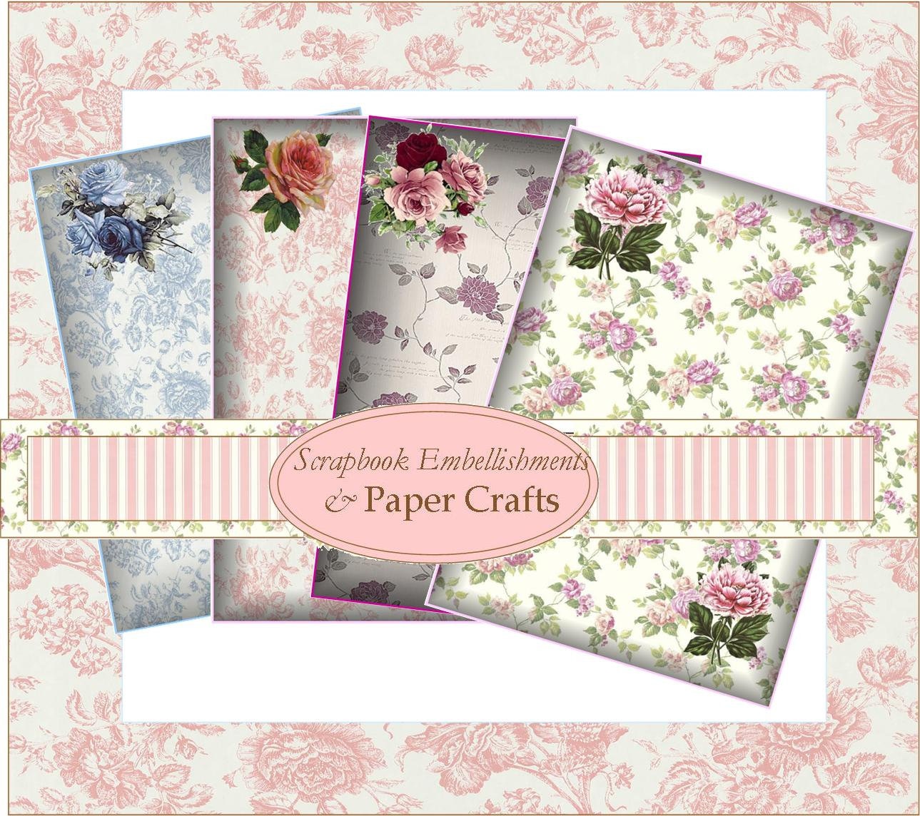 Digital Download Floral Paper Sheets - Etsy