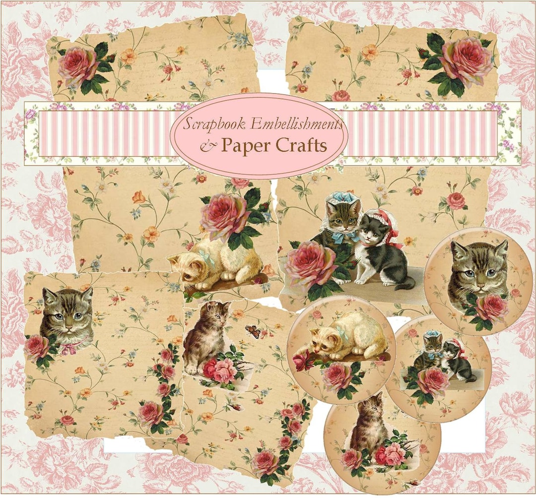 Digital Download Cats Images Collage Sheet Pdf - Etsy