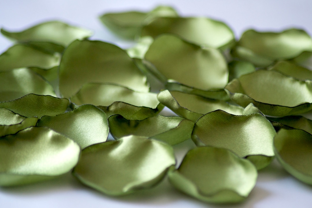 Olive Green Petals/ Moss Green Flower Petals/greenery Table Decor ...