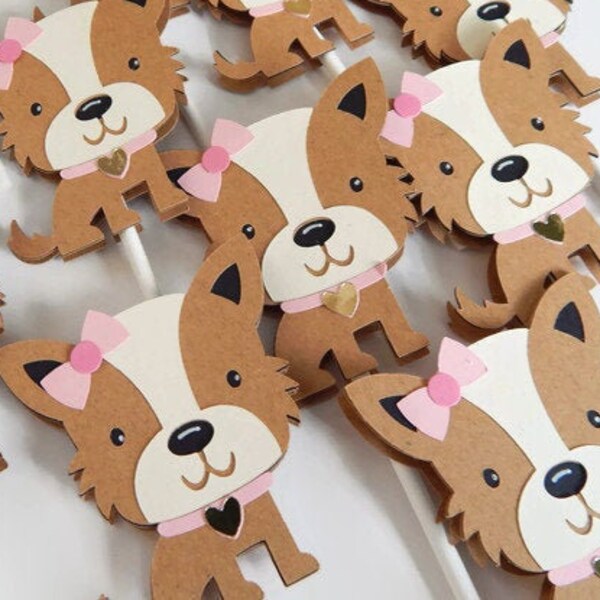Birthday Cake Topper Puppy - Etsy