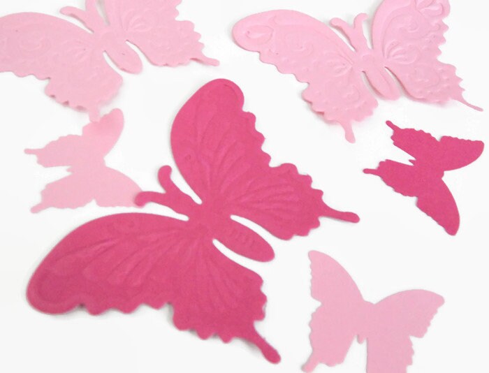 Pink Butterfly Die Cut Party Decorations Birthday Baby | Etsy