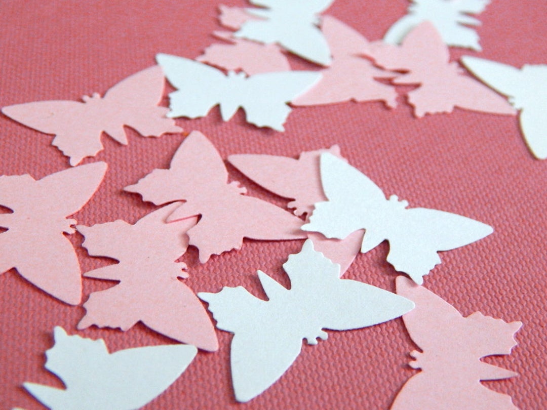 Pink Butterfly Table Confetti, Birthday Baby Shower Decoration, 250 ...