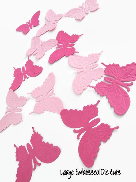 Pink Butterfly Die Cut Party Decorations Birthday Baby | Etsy
