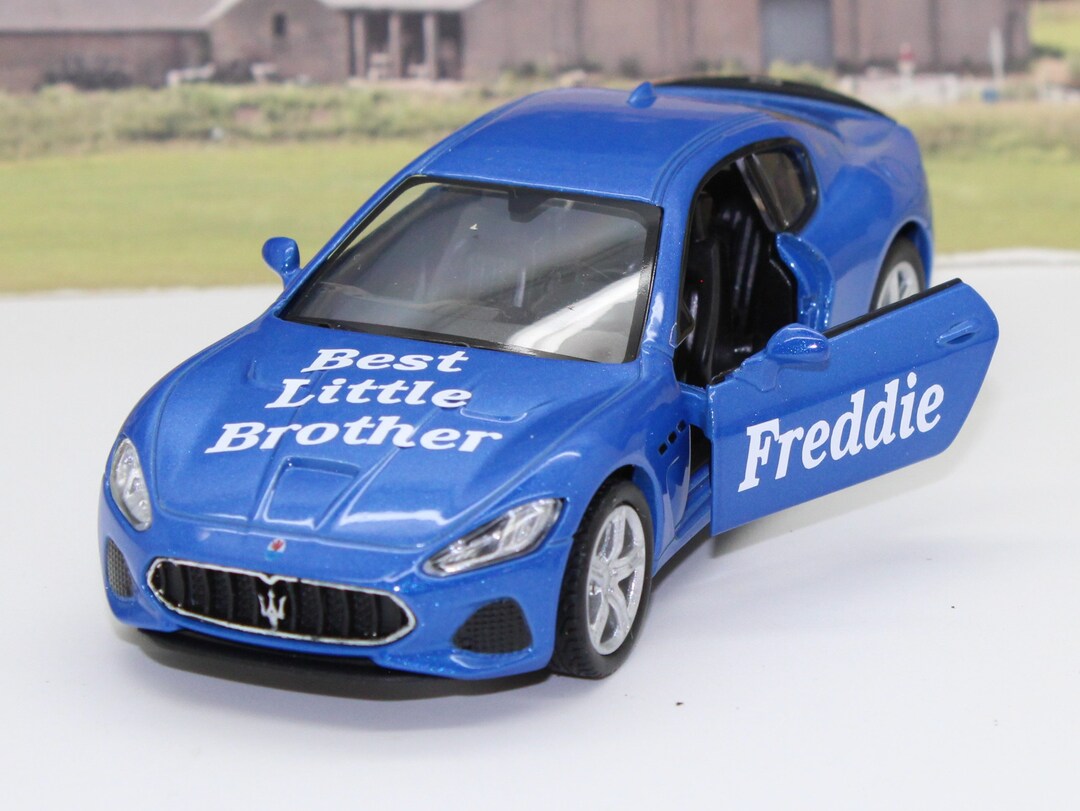 Personalised Personalized Little Brother Sister Gift Maserati Toyota ...