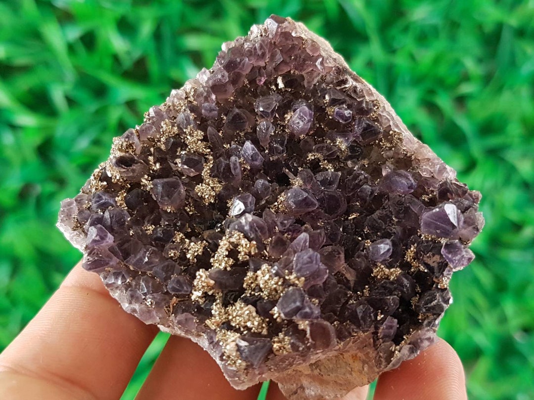 Sold!! Amethyst With Pyrite From Bulgaria,bulgarian Amethyst,amethyst ...