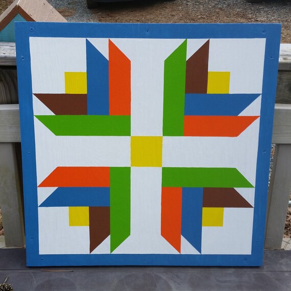 Barn Quilt 2'x2' Hand painted Sealed for outside | Etsy
