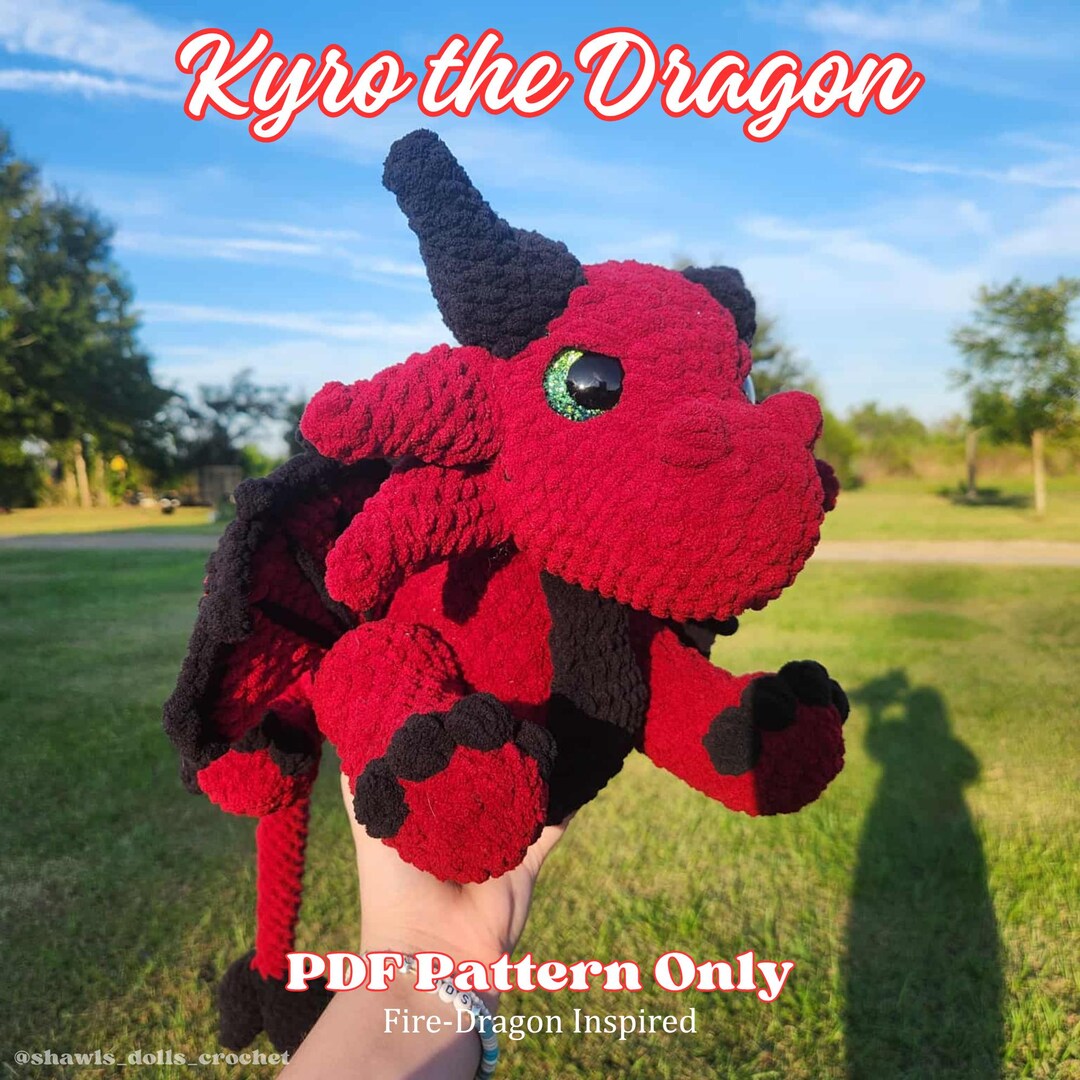 Kyro the Dragon Crochet Pattern, PDF Pattern Only, Crochet Pattern ...