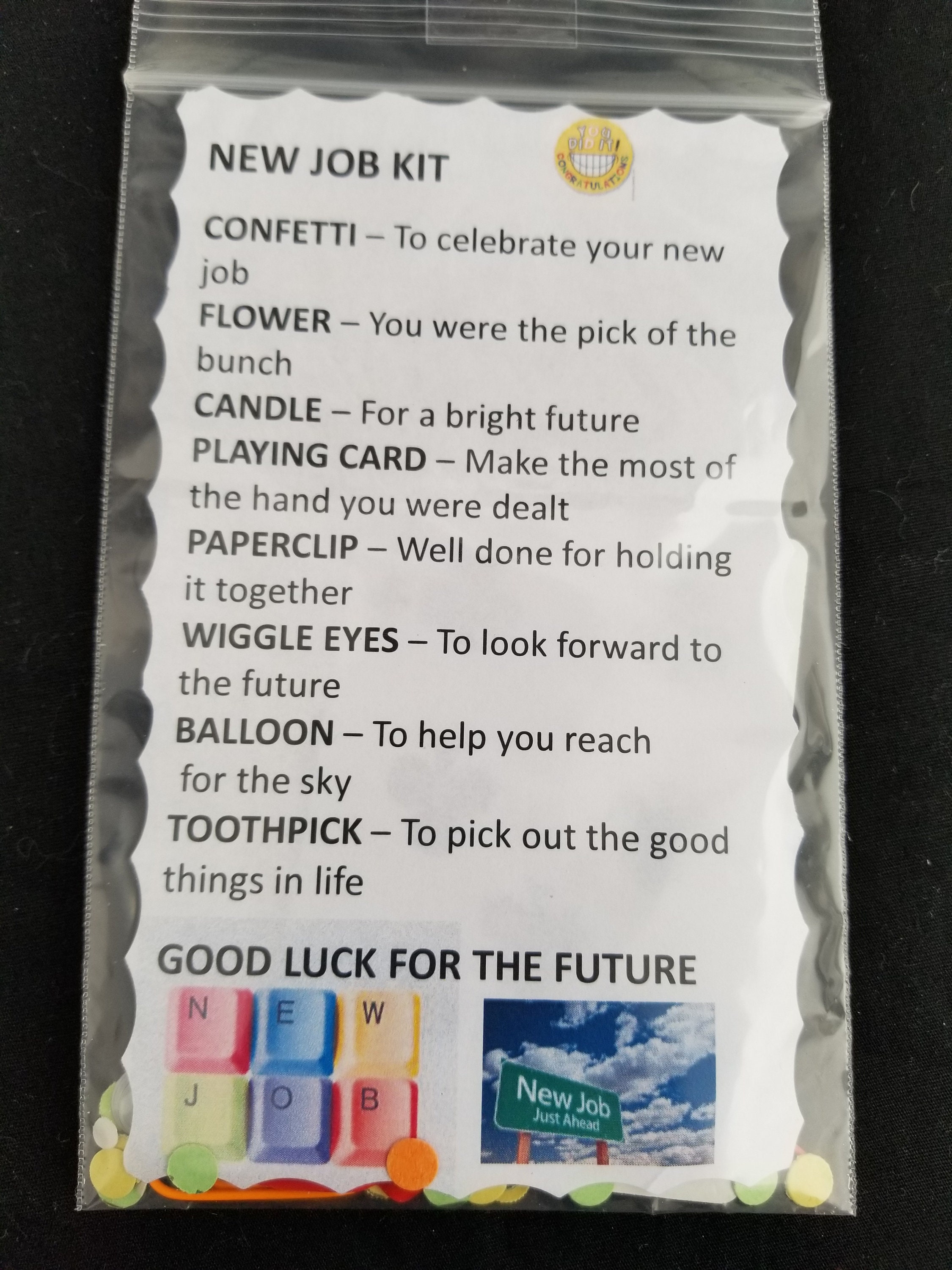 New Job Survival Kit | Etsy