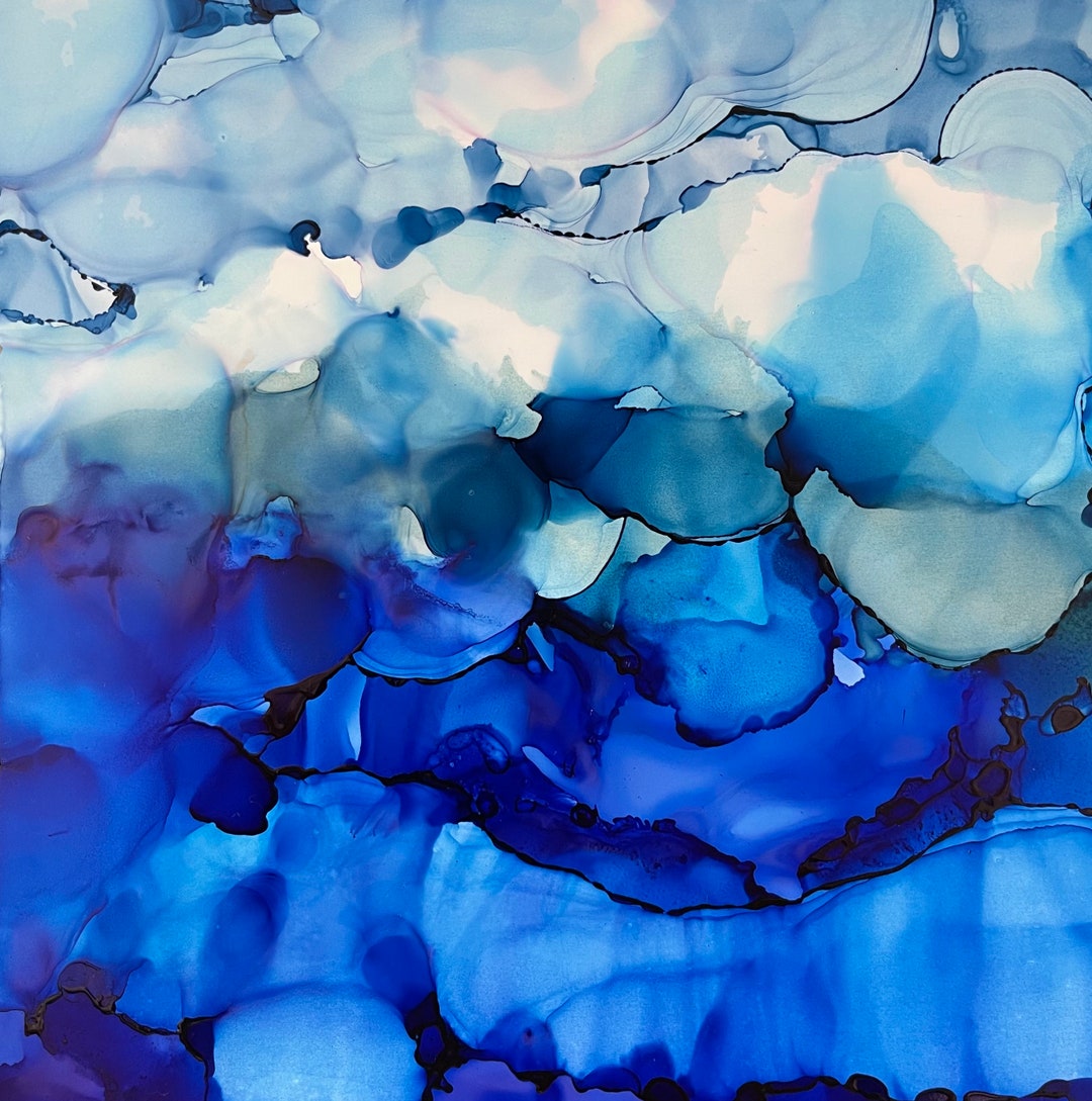 Water Series 5 Original Abstract Art Blue Water Art Coastal - Etsy