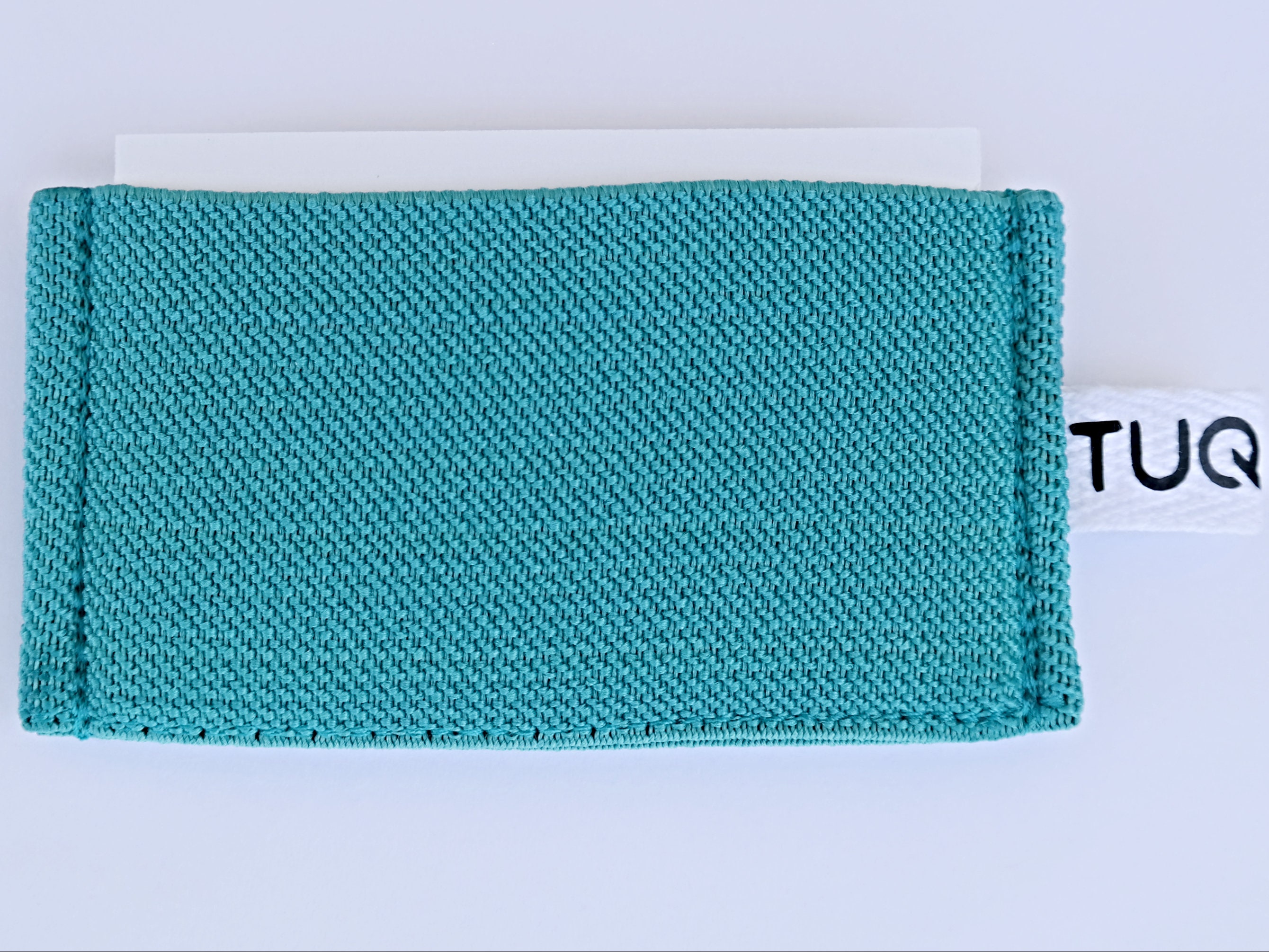 Teal Slim Wallet, Minimalist Wallet, Elastic Wallet, Teal Wallet ...
