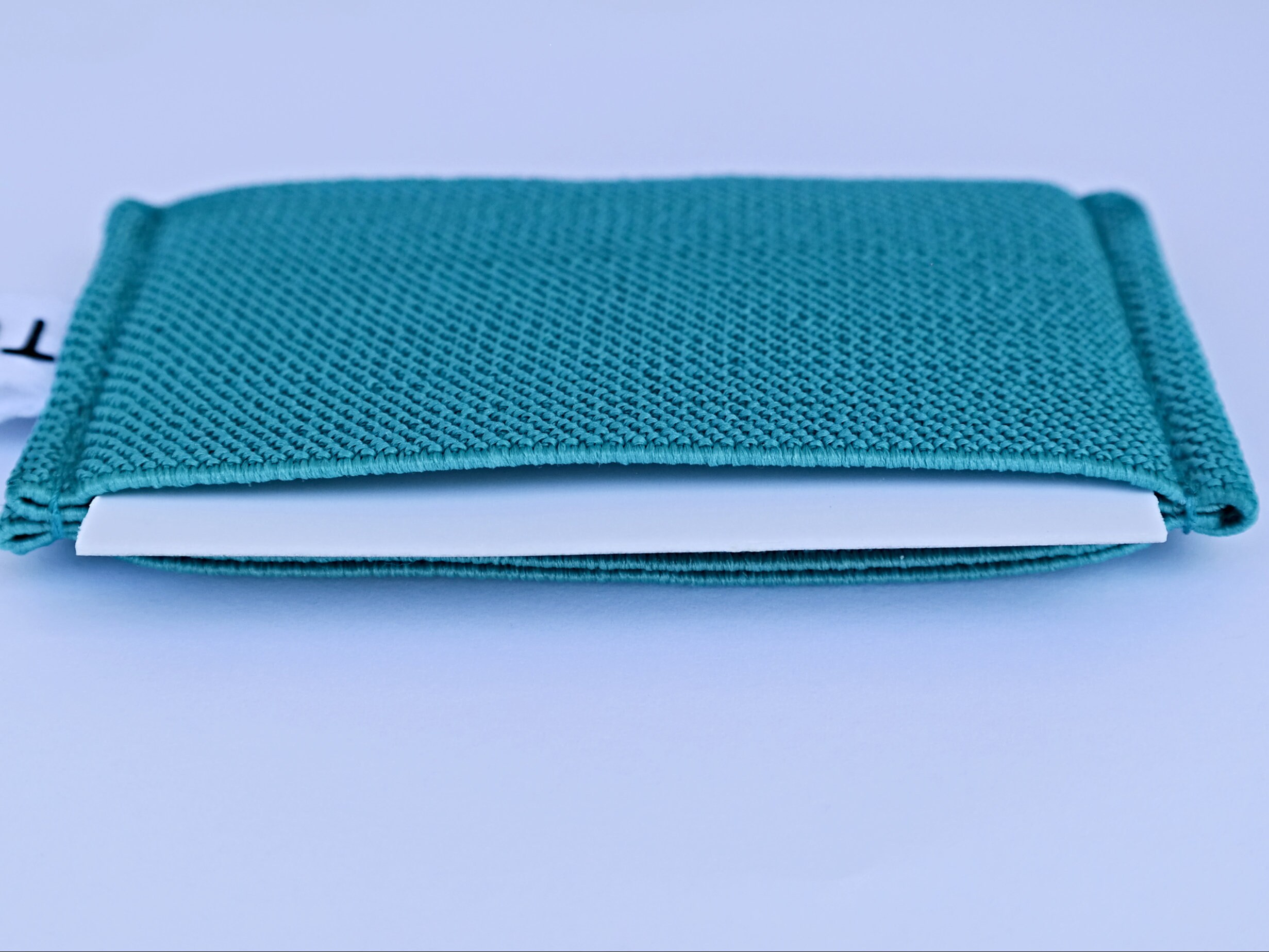 Teal Slim Wallet, Minimalist Wallet, Elastic Wallet, Teal Wallet ...