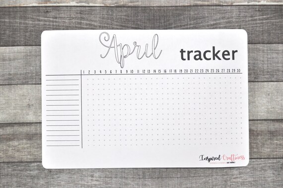 Bullet journal sticker habit tracker monthly tracker | Etsy